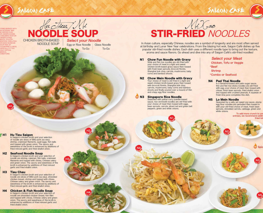 Menu – Saigon Cafe Atlanta Georgia