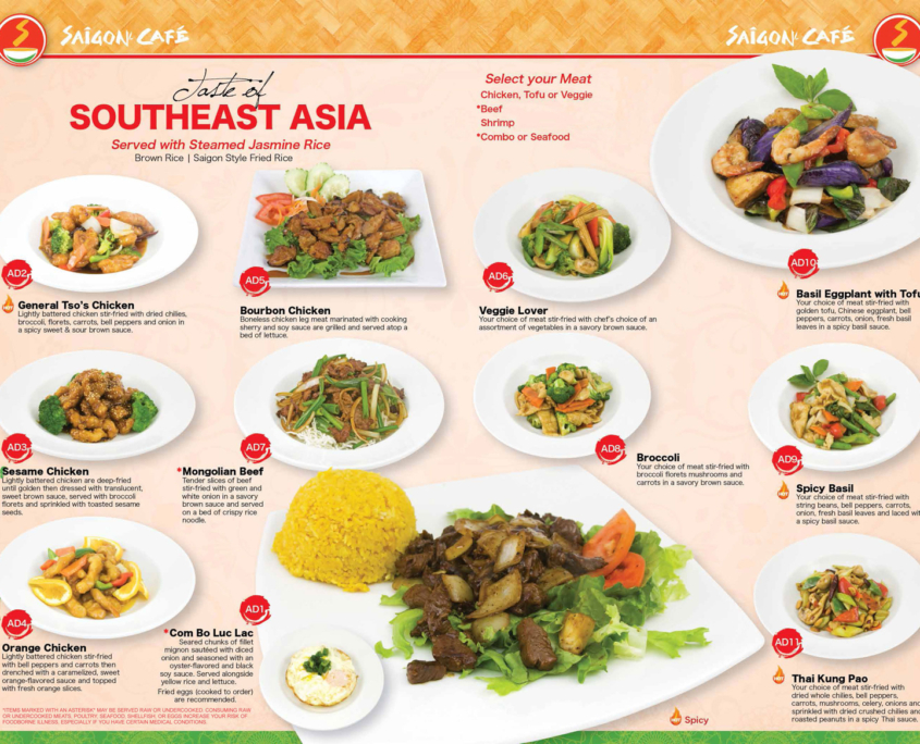 Menu – Saigon Cafe Atlanta Georgia