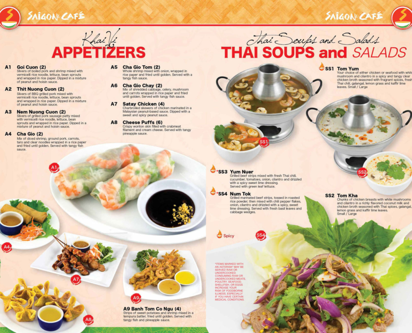 Menu – Saigon Cafe Atlanta Georgia