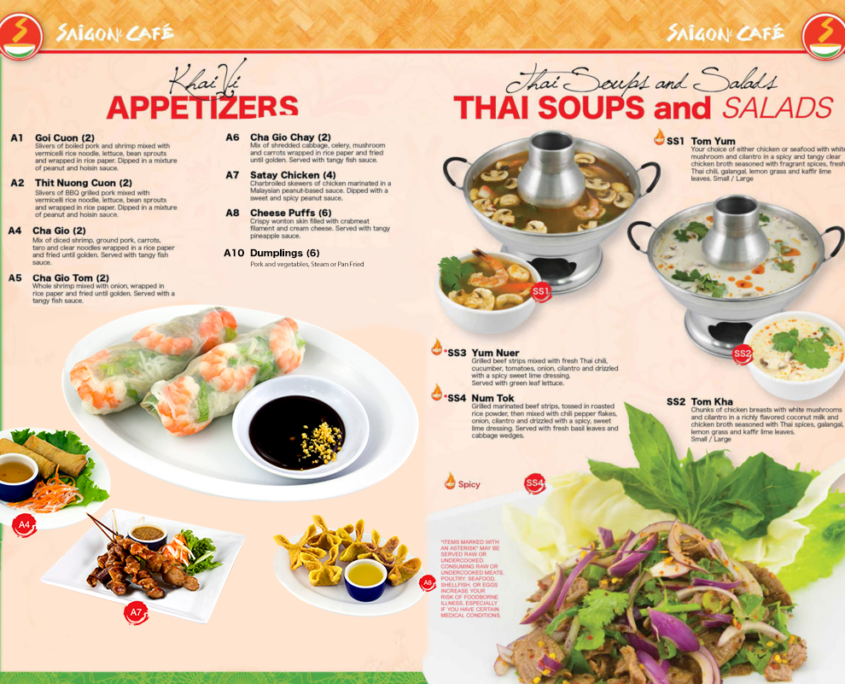 Menu – Saigon Cafe Atlanta Georgia